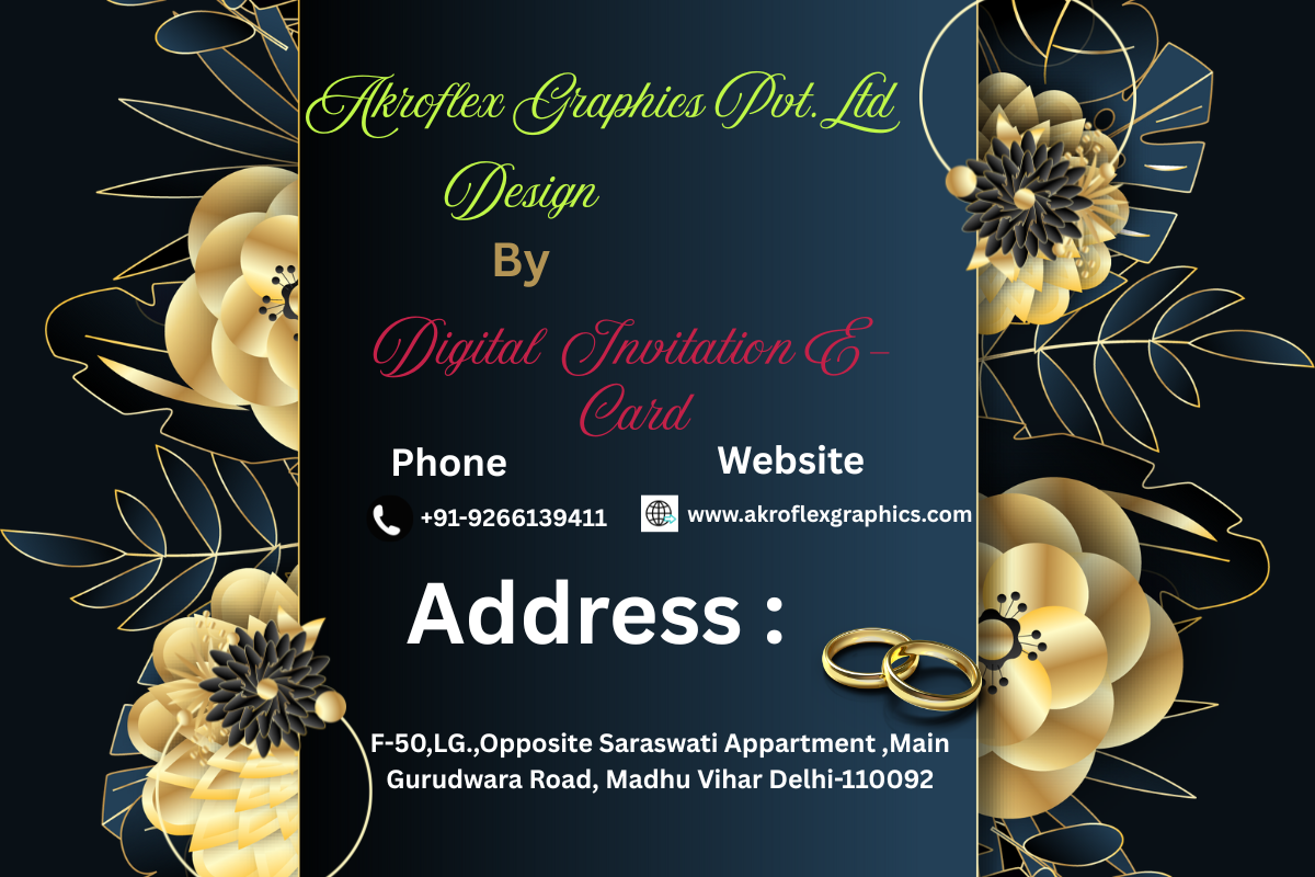 Akroflex Graphics pvt. ltd. – Digital invitation e-card